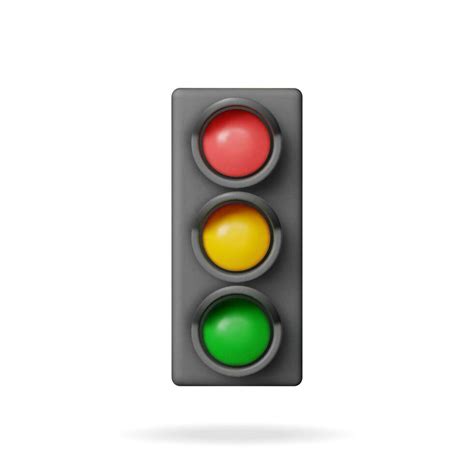 3d Traffic Lights With Three Colors Isolated 35862179 Vector Art At