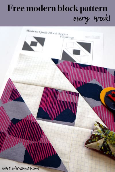 Floating Block Modern Quilt Block Series Sew Modern Quilts