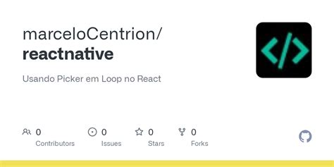Github Marcelocentrionreactnative Usando Picker Em Loop No React