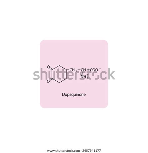 Dopaquinone Skeletal Structure Diagramdopamine Metabolite Compound