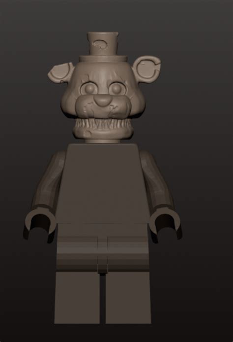 👽 Lego Compatible Fnaf Head・ Stl File For 3d Printing・cults