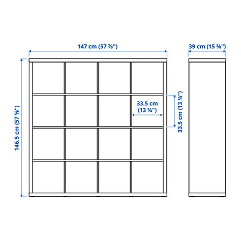 Kallax Shelving Unit White 147x147 Cm Ikea Indonesia