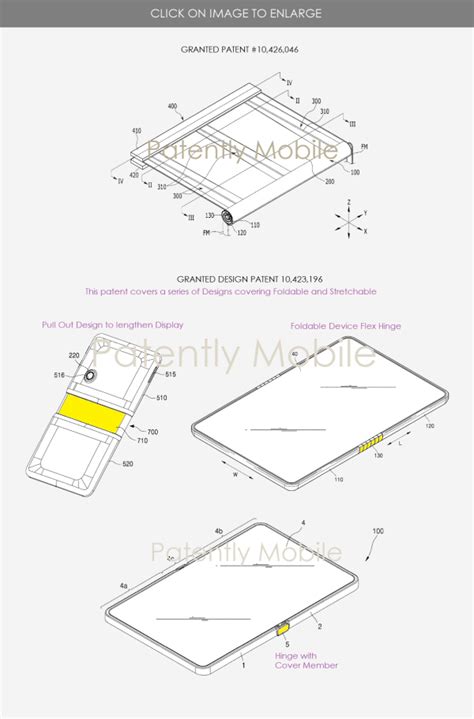 Samsung Granted 6 New Foldable Scrollable And Stretchable Patents In