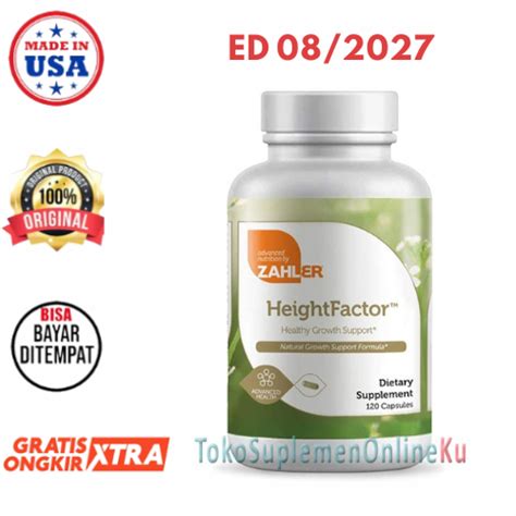 Jual Zahler Height Factor Hormon Pertumbuhan Peninggi Badan