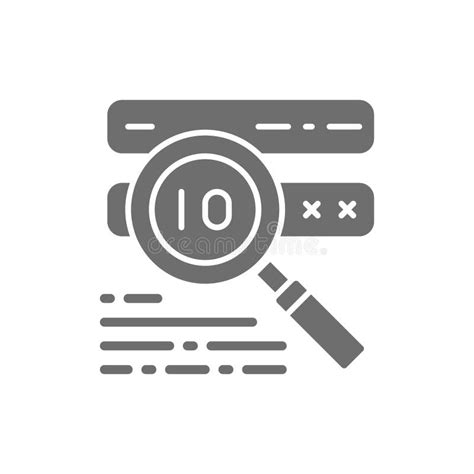 Vector Password Check Virus Scan Grey Icon Stock Vector