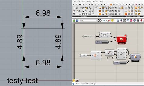 Rhino Components For Rhino8 Beta Cant Bake Dimensions And Text