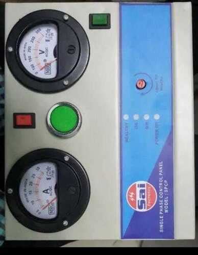 Silver Powder Coated Single Phase Control Panel With Rated Voltage 440v