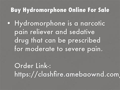 Presentations And Templates By Buy Hydromorphone Online For Sale