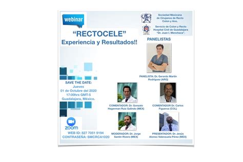 Seminarios Web – Sociedad Mexicana Cirujanos Recto Colon y Ano