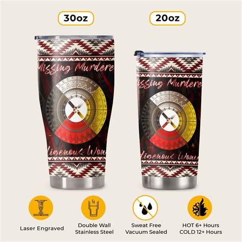 Medicine Wheel Native American Tumbler Stainless Steel Drinking Cup