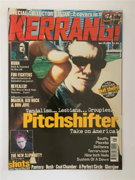 KERRANG MAGAZINE ISSUE 803 Pitchshifter Korn Foo Fighters Nine Inch