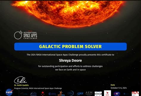 Shreya Deore On Linkedin Nasaspaceapps Hackathon Innovation