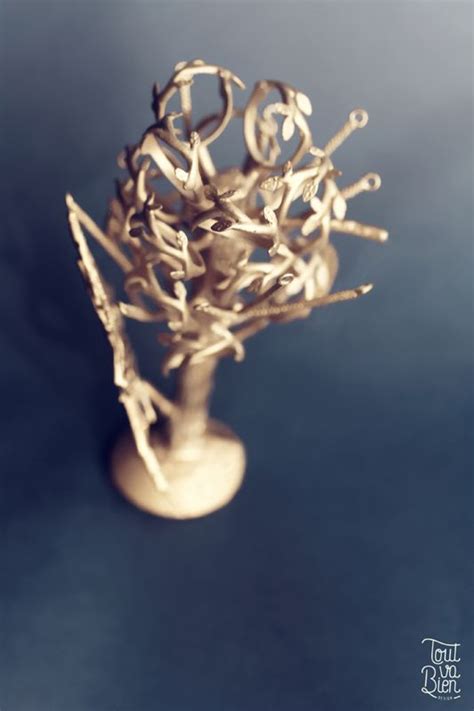 Arbre de bagues Pousse Tout va Bien design technique de production fonte à cire perdue
