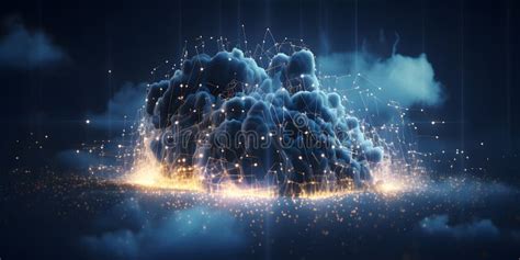 Cloud Computing Cybersecurity It Infrastructure Networkin Created With Generative Ai Stock