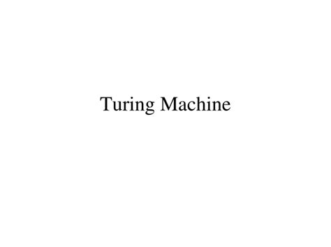 Ppt Understanding Turing Machines And Their Applications Powerpoint