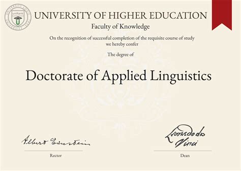 Doctorate Of Applied Linguistics Dal