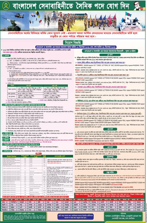 Bangladesh Army Soldier Job Circular 2025 Latest Notice