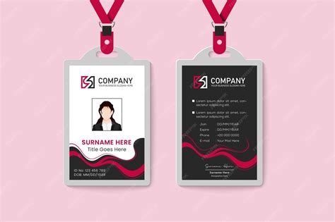 Diseño De Tarjeta De Identificación única Para Empresa Corporativa