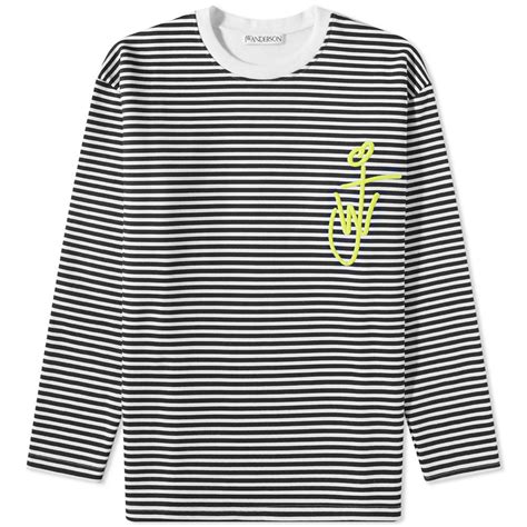 Jw Anderson Long Sleeve Crew Tee Jw Anderson