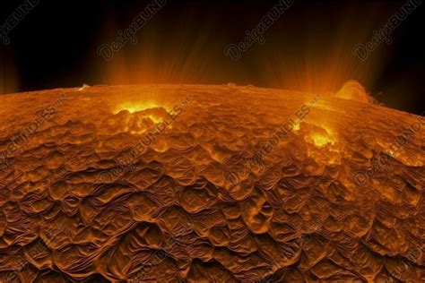 radiant surface hot sun nature generate ai