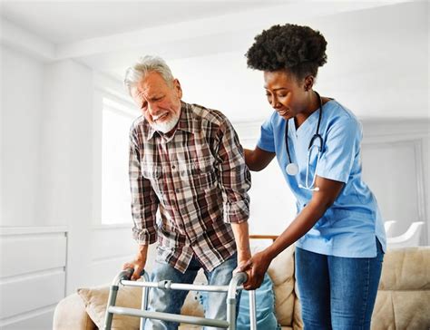 Premium Photo Nurse Doctor Senior Care Caregiver Help Walker