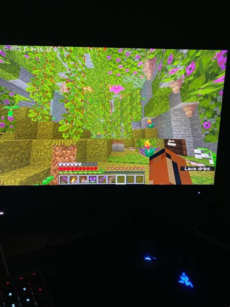 Turning The Nether Hub Into A Giant Lush Cave Progress Thus Far R