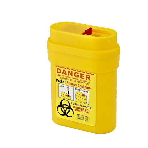 Mini Pocket Sharps Bin Pocket Sharps Container Mini Sharps Box