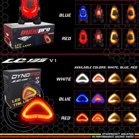 DYNOPRO TAIL LAMP LED LC135 V1 DYNO PRO TAIL LAMP LC135 DYNOPRO LAMPU