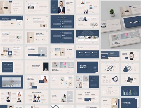 Mnml Professional Minimal Creative Business Powerpoint Template Presentation Templates