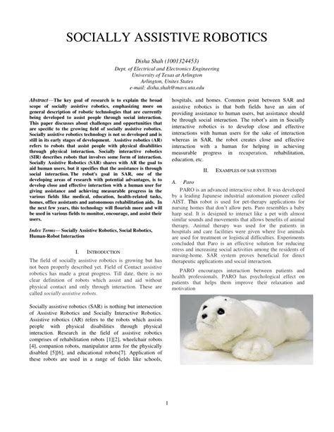 Pdf Socially Assistive Robotics