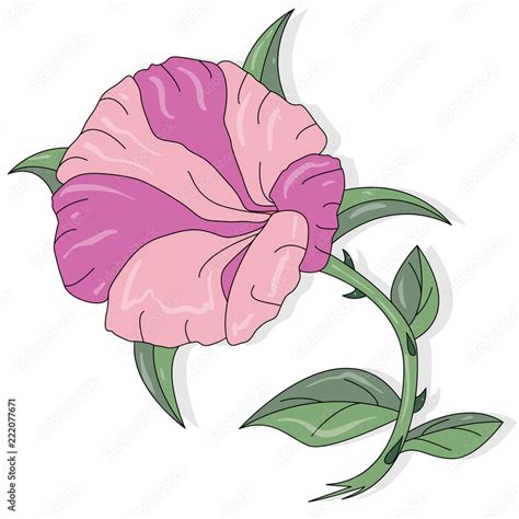 Vector Artwork Of Coloring Page For Adult Fantasy Flower Illustration Stock Vector Adobe Stock