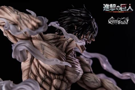 Attack Titan Eren Yeager With Led Attack On Titan Resin Statue