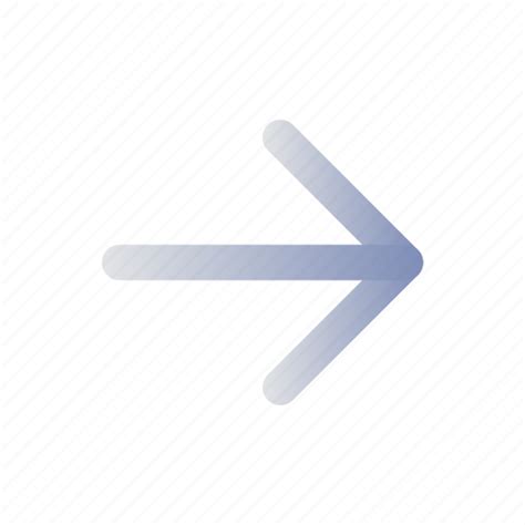 Rightwards Arrow Pressing Right Setting Menu Navigation Control Icon
