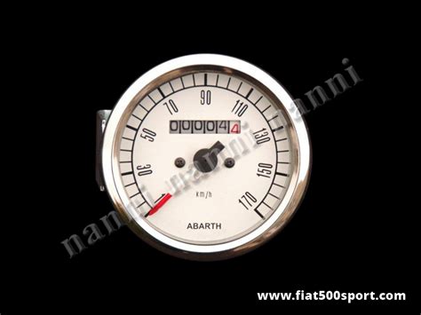 Abarth Speedometer Assy White Complete Ø 80 Mm