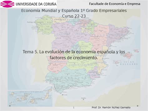 Tema 5 Evolución De La Economía Española Study Notes Of Global
