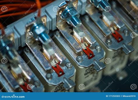Centred Tag Fuse In Electrical Circuit Installation Stock Image Image