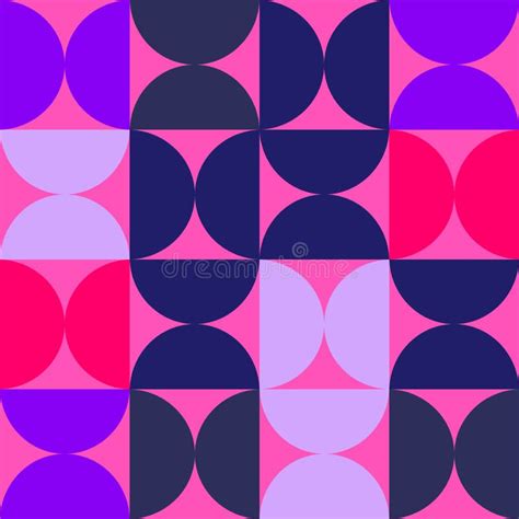 Seamless Pattern With Semicircles Stock Vector Illustration Of