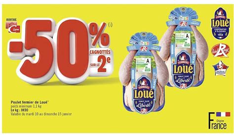 Promo Poulet Fermier De Loué chez Géant iCatalogue fr