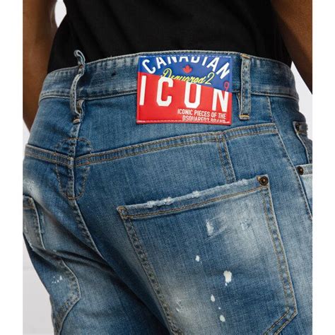 Dsquared2 Jeans Tidy Biker Jean Tapered Etiket Gelin Deri