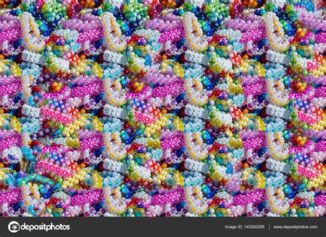 Seamless Texture Background Women Beads Wear Neck Decoration Form Beads