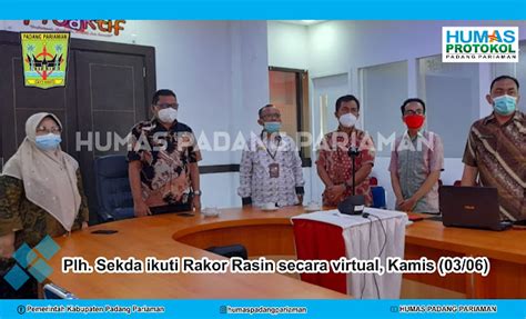 Bupati Suhatri Bur Ikuti Rakorwasin Keuangan Dan Pembangunan