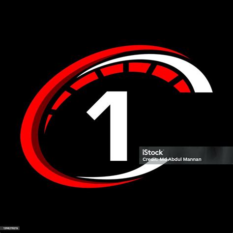 자동차 서비스를위한 자동차 자동차 템플릿 속도계 1 편지 로고 디자인으로 자동차 수리 스포츠 자동차 로고 기호 개념에 대한 스톡 벡터 아트 및 기타 이미지 Istock