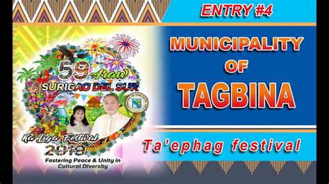 Tagbina Taephag Festival Entry I Araw Ng Suriagao Del Sur Youtube
