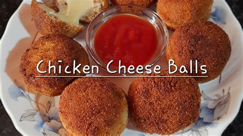 Chicken Cheese Balls Delicious Snacks Recipe Crispy Chicken Cheese