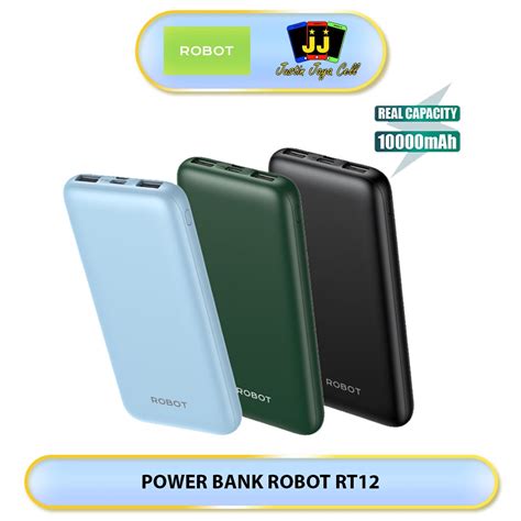 jual robot rt180 new rt12 powerbank portable 10000mah dual input and dual