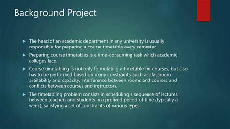 Timetable Management System Chapter 3 Pptx