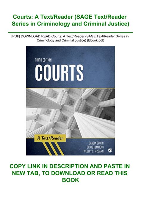 Pdf Download Read Courts A Textreader Sage Textreader Series In