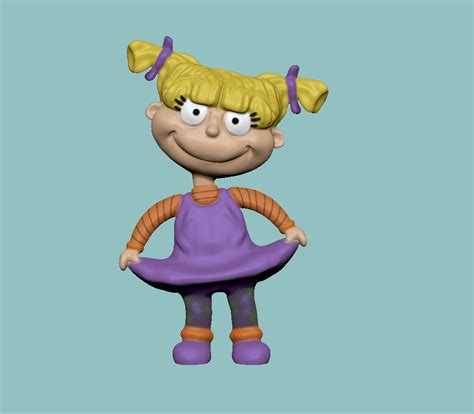 Stl File Angelica Pickles From Rugrats 👾 ・model To Download And 3d Print・cults