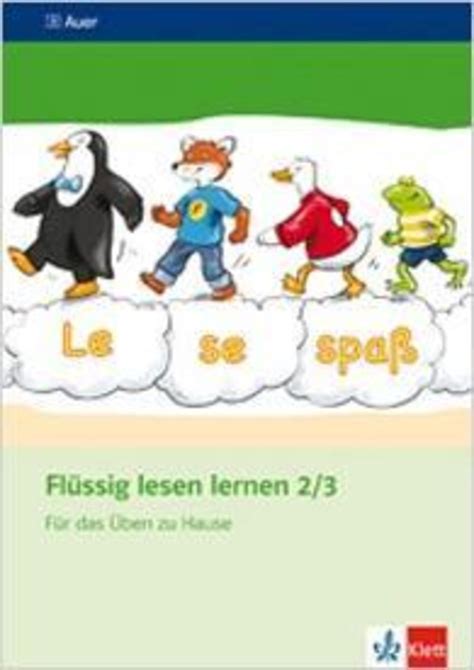 Flüssig lesen lernen Arbeitsheft für das Üben zu Hause 2 3