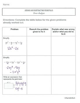 Exponent Properties And Scientific Notation Error Analysis Bundle